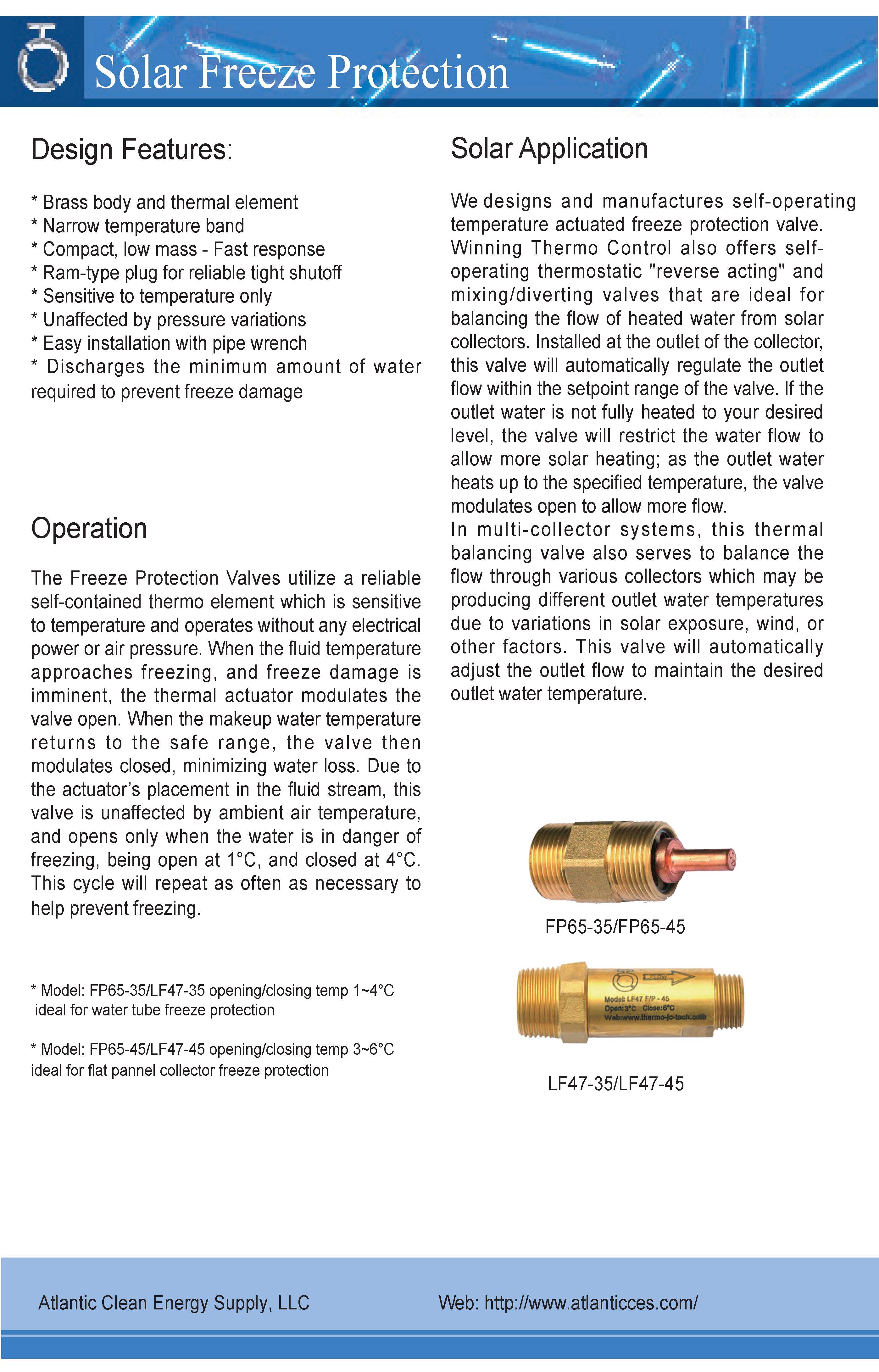 Solar Freez Protection – ACES – Atlantic Clean Energy Supply – Official ...